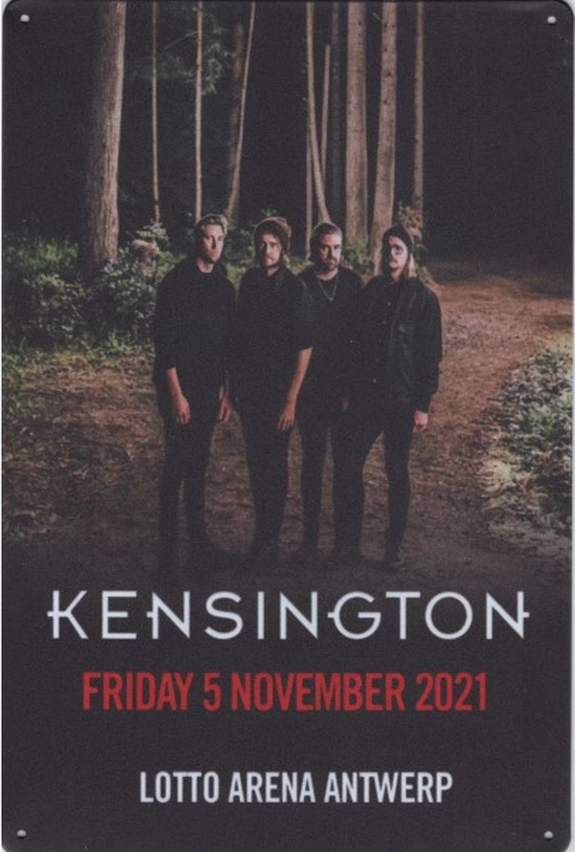 Wandbord Muziek Concert - Kensington - Lotto Arena Antwerpen 2021 | bol.com