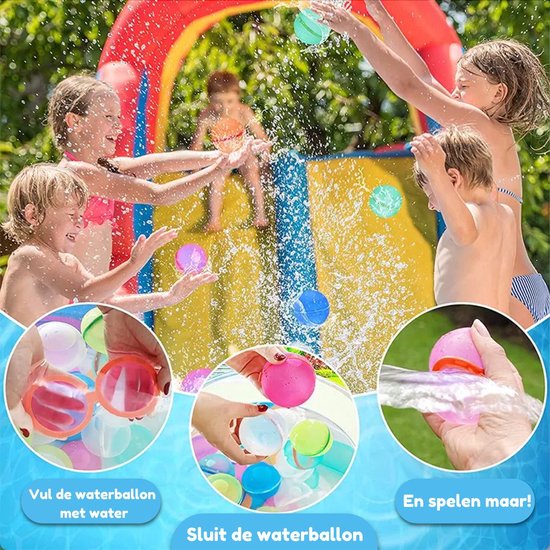 24x Herbruikbare Waterballonnen Waterspeelgoed Zwembad Speelgoed 24x Herbruikbare Waterballonnen Waterspeelgoed Zwembad Speelgoed