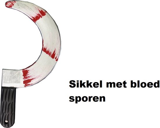 Sikkel bloed 34cm x 10cm - Halloween griezel creepy wapen horror ...