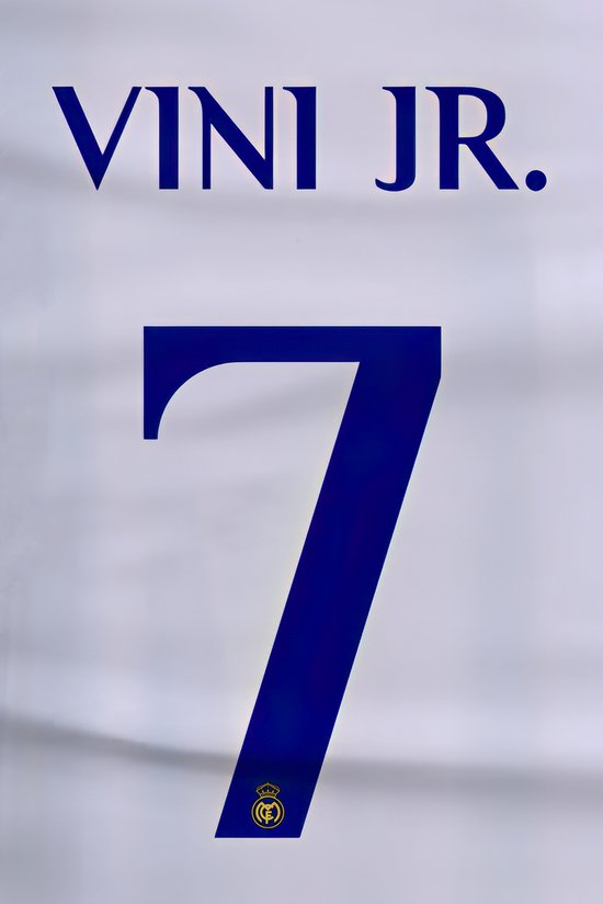 Vini Jr Rugnummer Poster | Vini jr Poster | Vinicius Junior Poster ...