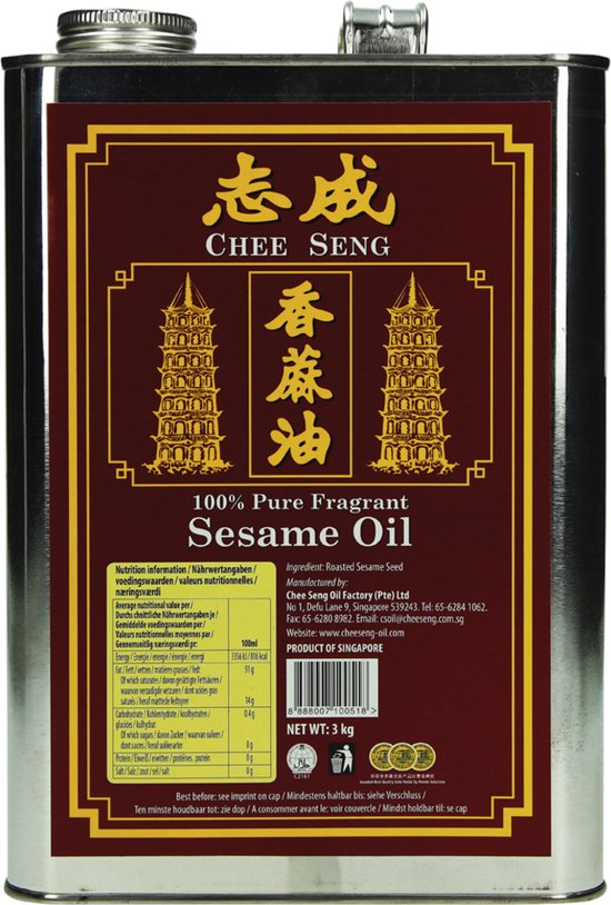 Chee Seng Sesamolie 3000 ml | bol