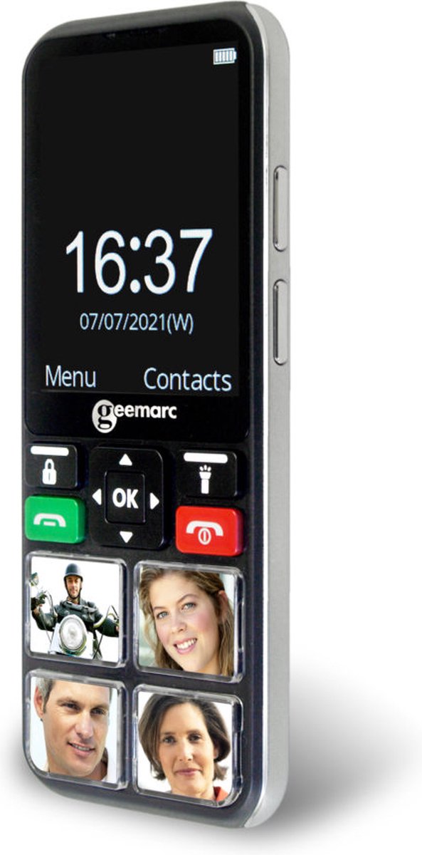 Geemarc CL8000 foto senioren mobiele telefoon met SOS knop | bol