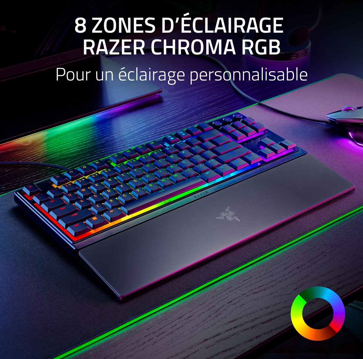 Razer Ornata V3 Tenkeyless - Low Profile Gaming Keyboard - Azerty ...