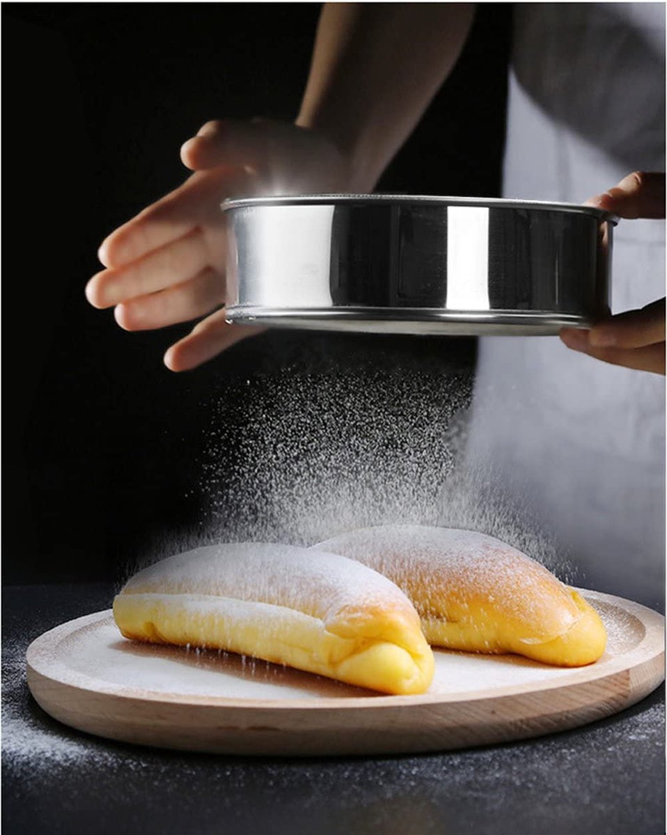 Meelzeef - Fijne Keukenzeef - 6-delige set - RVS - Bloem Zeef ...