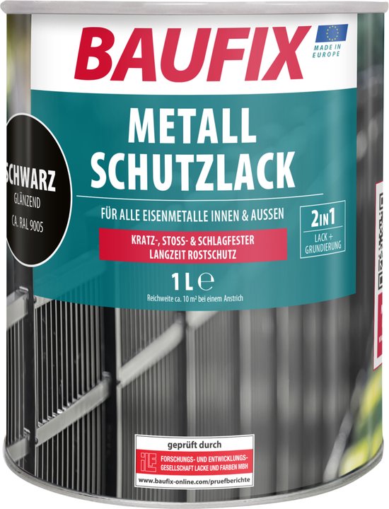 BAUFIX Metaallak zwart 1 Liter | bol.com