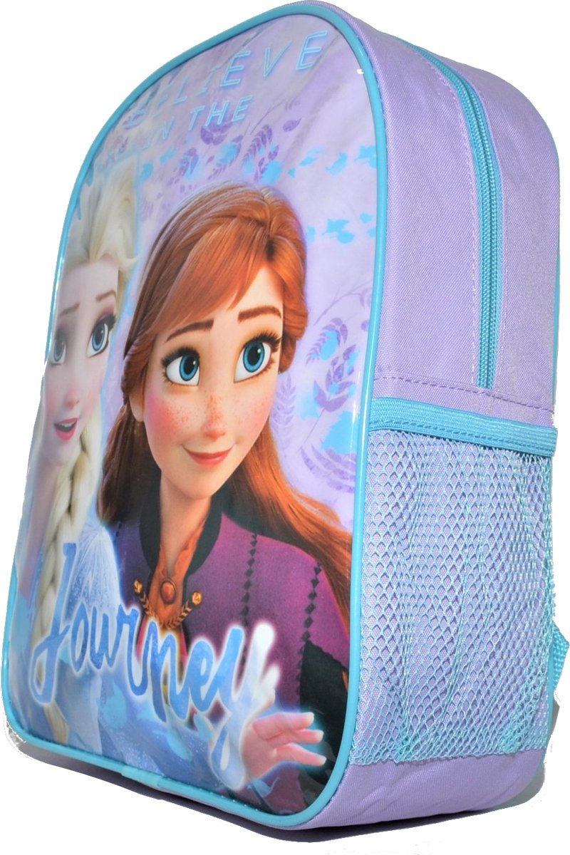 Frozen Anna & Elsa Rugzak Rugtas School Tas Lila 3-6 Jaar | bol