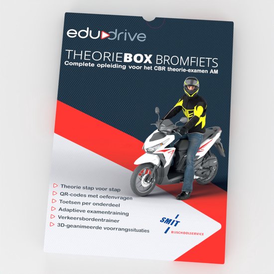 Edudrive Theoriebox Bromfiets 2024 AM Theorieboek + Online CBR Examentraining + Online... | bol