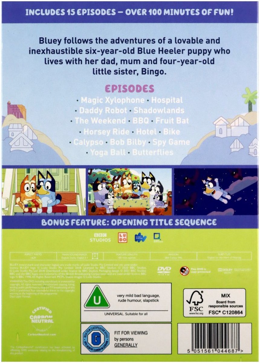 Bluey: Magic Xylophone And 14 Other Stories (DVD) (Dvd), Preston Nyman ...