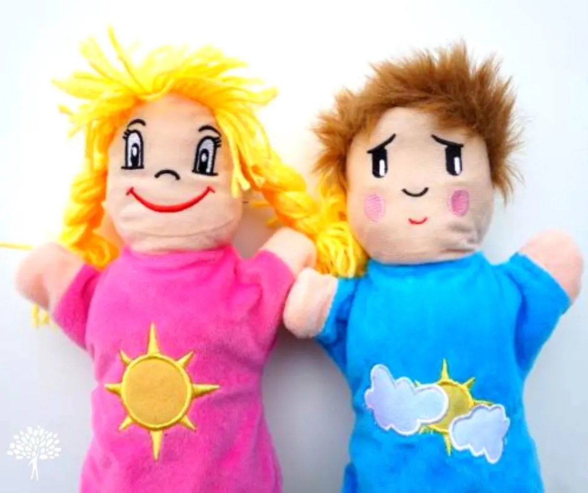 Emotie Handpoppen - kindercoaching - gesprek - taal | Games | bol.com