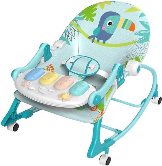 Wipstoel Baby - COMFORTABELE Baby Swing incl. verwijderbare MUZIEKPIANO ...
