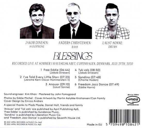 Jakob Dinesen - Blessings (CD), Jakob Dinesen | Muziek | bol