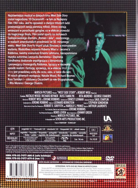 West Side Story [DVD] (Dvd), George Chakiris | Dvd's | bol