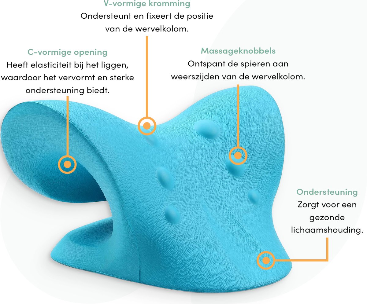 Nekstretcher - Massage Kussen - Rug en Nekklachten - Neck Releaser ...