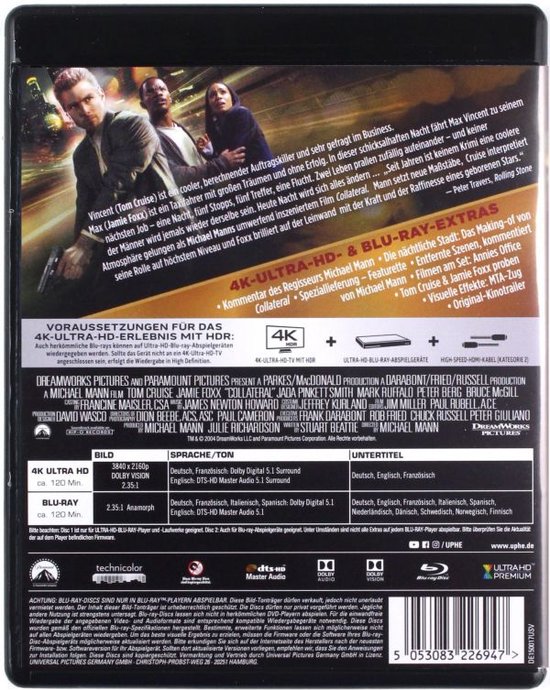 Collateral [Blu-Ray 4K]+[Blu-Ray], Mark Ruffalo | Dvd's | bol