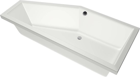 Xenz Society Compact inbouw hoekbad met ligzijde en hoek links 170x75cm ...