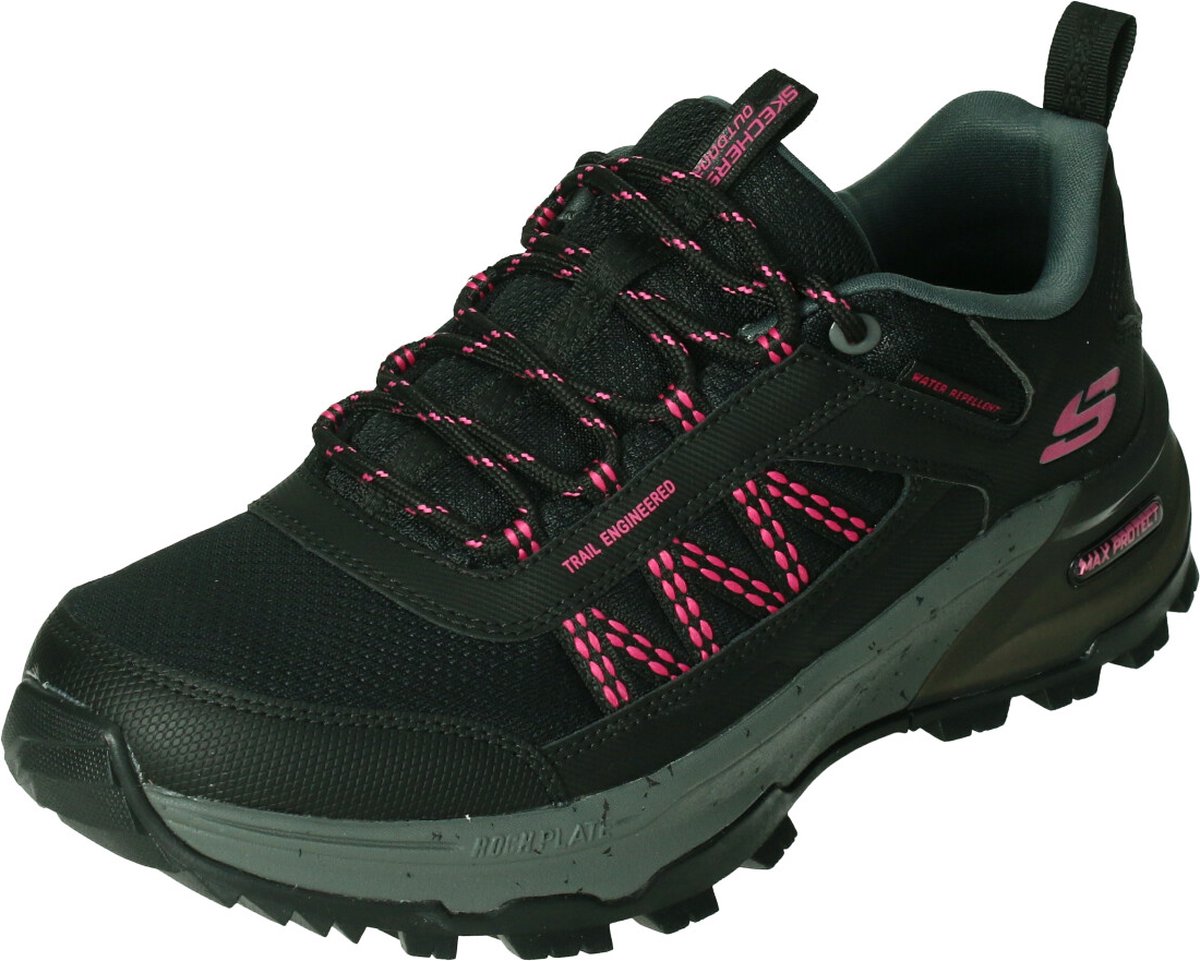 Skechers Max Protect Legacy Low Black Pink Wandelschoenen Dames | bol