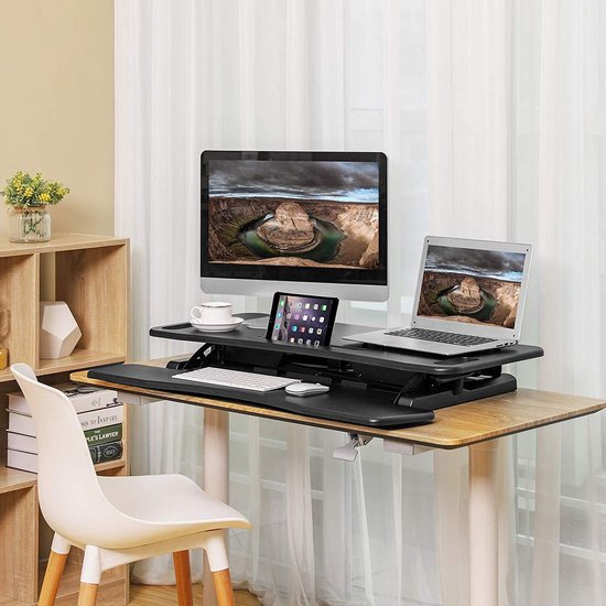 Monitor Verhoger met Afneembaar Toetsenbordhouder - Computerscherm ...