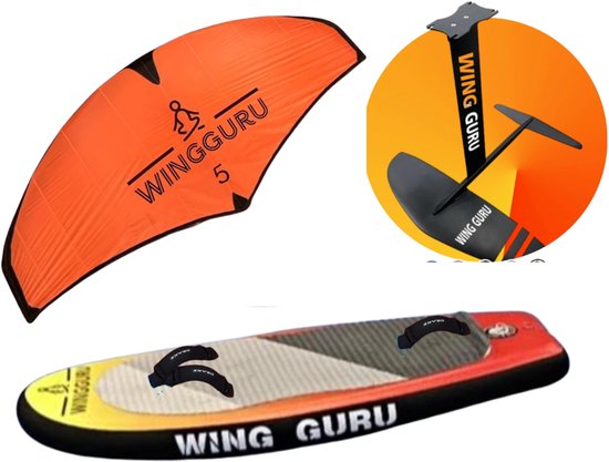 WingGuru Premium Wingsurf Set 140L + 5m² Wing – Complete Hydrofoil Set ...