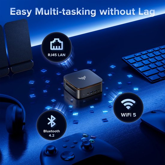 Nipogi E1 Mini PC - 16GB DDR4 - 512GB SSD - Windows 11 Pro - 4K | bol