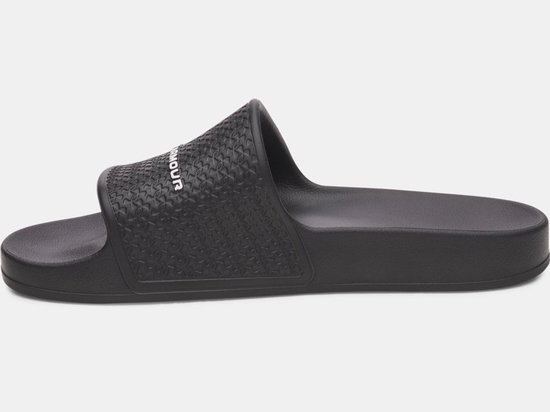 Under Armour UA ARMR SLIDE LITE-BLK Hommes Slippers - Zwart - Wit | bol