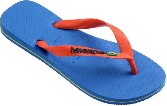 HAVAIANAS BRASIL LOGO Blue orange-37-38 | bol