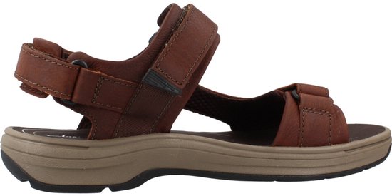 Clarks Bruine Saltway Edge Leren Sandalen | bol