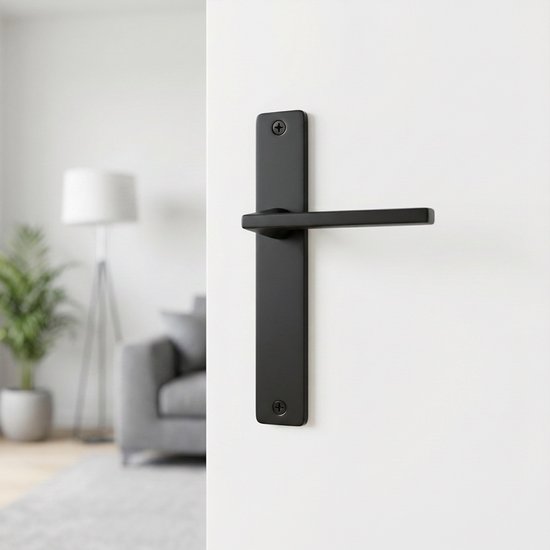 Deurklink binnendeur - 2-delige set - blind - zwart | bol