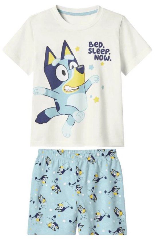 bluey shortama - Pyjama Kinderen - bluey - Korte mouw - Maat 98/104 ...