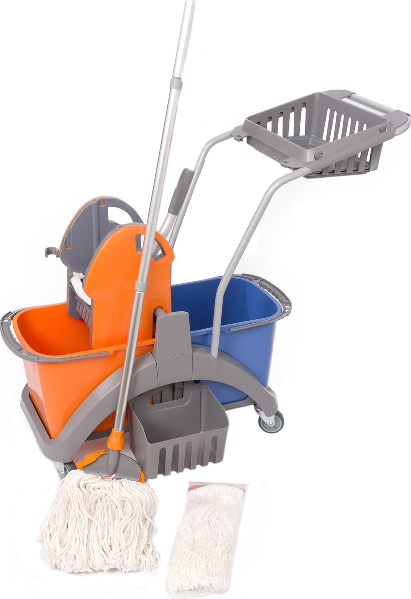 Maus dweil set 2x20 liter uitgebreid - Dweilsysteem compleet inclusief ...