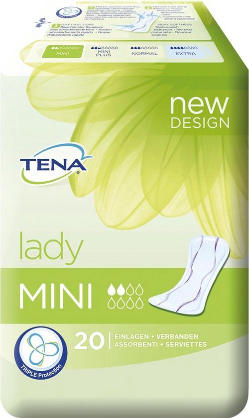 Tena Lady Mini Voordeelverpakking 10 x 20 stuks | bol.com