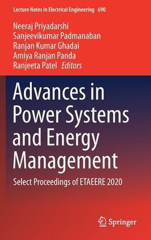 Advances in Power Systems and Energy Management | 9789811575037 ...