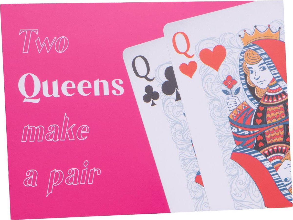 Postcard - Wenskaart - Kaart - Valentijn kaart - Liefde - Two Queens ...