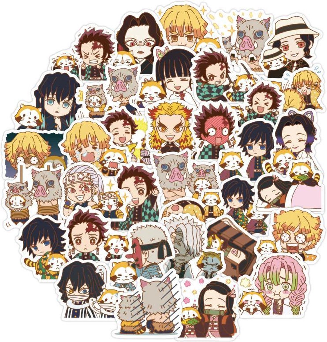 Demon Slayer Stickers - 40stuks - Stickers Volwassenen - Manga - Anime ...