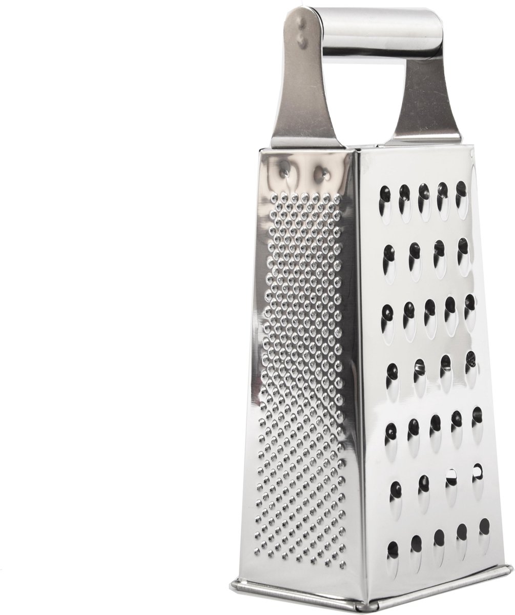 RVS - Zilver Rasp met 4 verschillende raspbladen voor kaas en groente ...