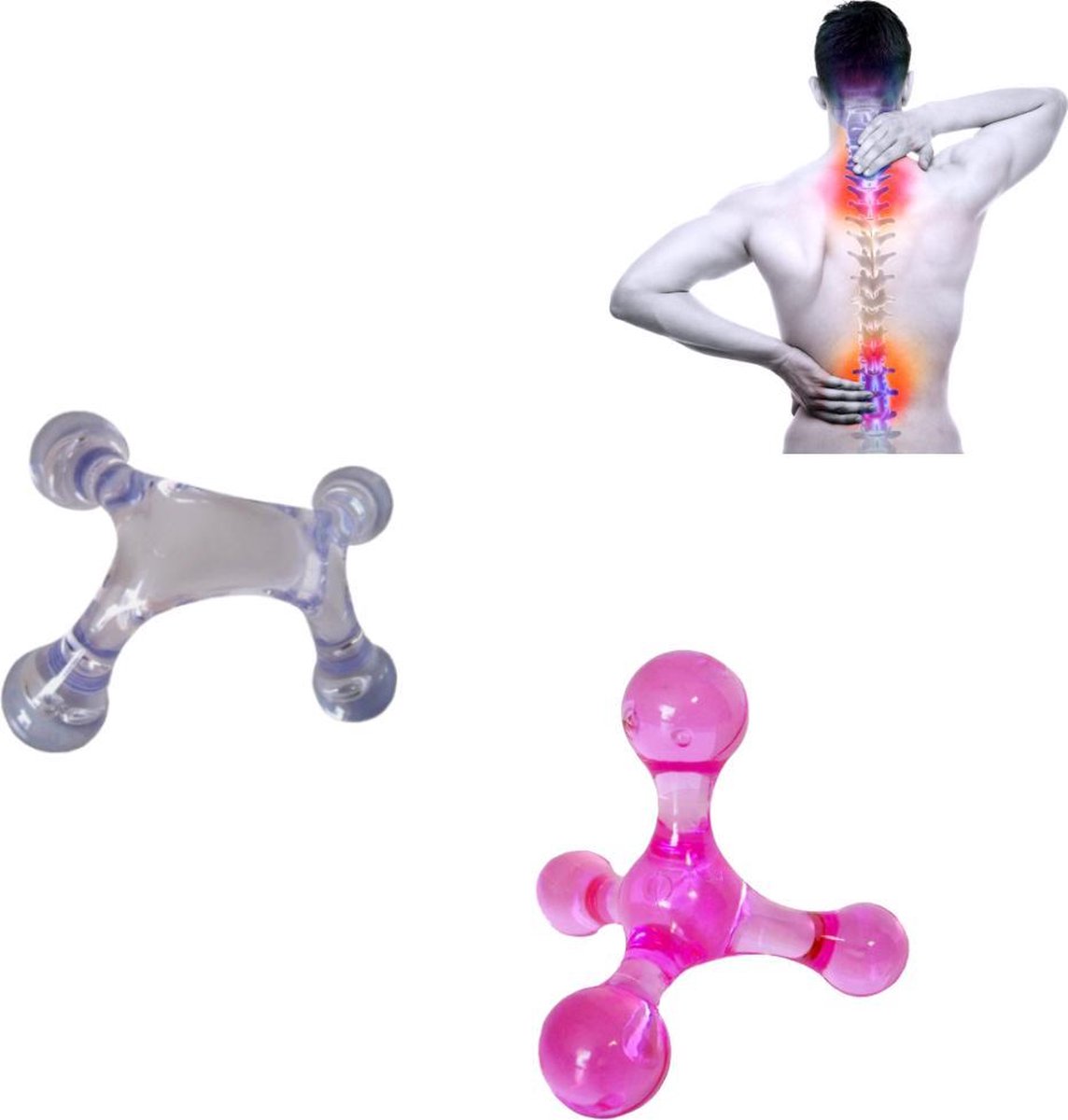 2x massage tools - Jacknobber - Multifunctioneel - Relax - Massage tool ...