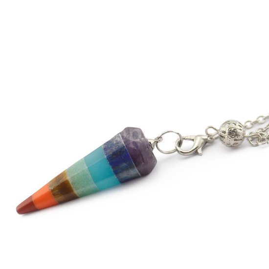 Wellness-House | Pendelketting Chakra Pyramid | Pendel | Pendel Edelsteen | Chakras... | bol