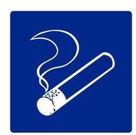 Roken toegestaan sticker 100 x 100 mm | bol