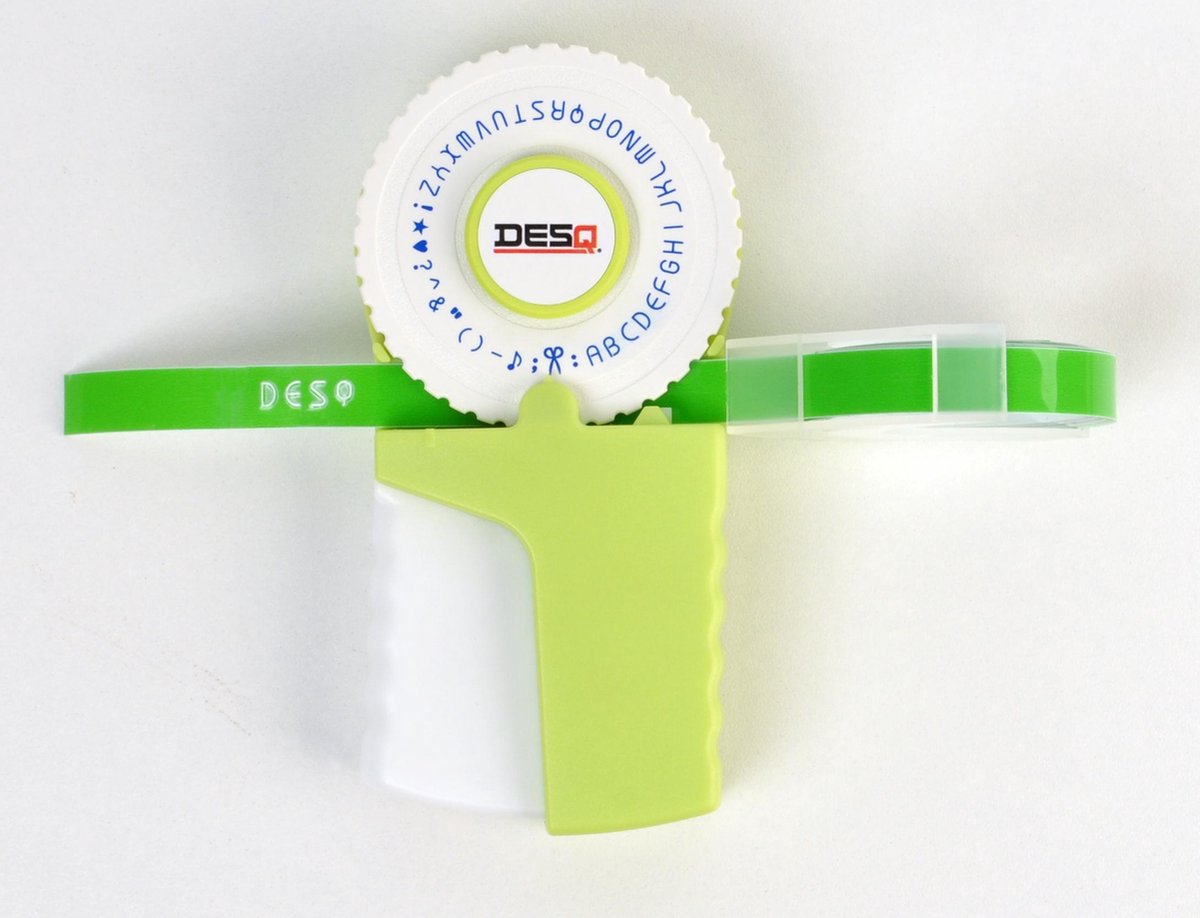 DESQ® SET Lettertang met 78 verschillend karakters & pak Trendy tapes ...