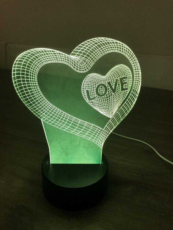 Casibus - Led lamp - liefde - hart in hart - 23cm | bol