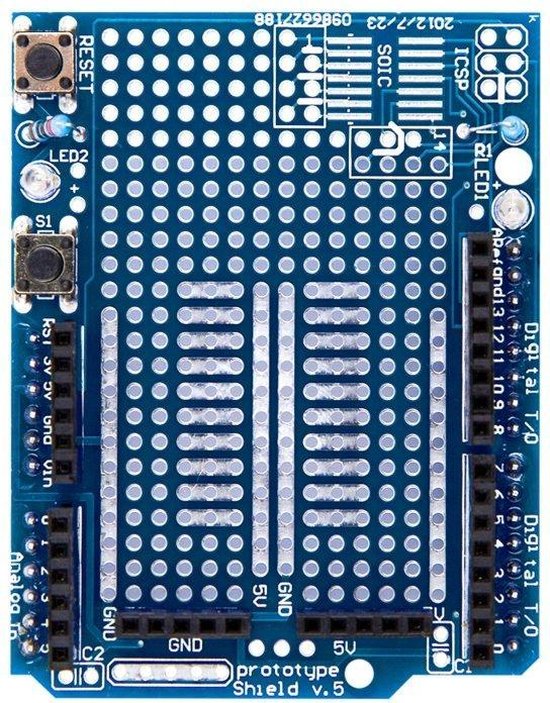 OTRONIC® UNO Prototype Shield Expansion Board met 170punts Mini Breadboard | bol