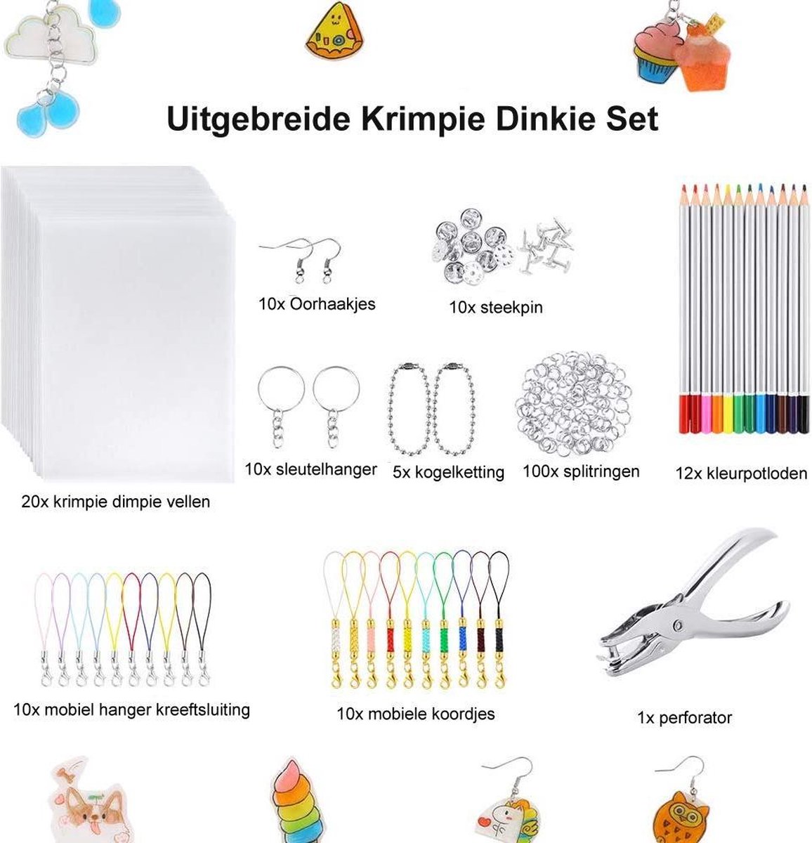 Nieuw! Compleet 198-Delig Krimpie Dinkie Pakket - Krimpfolie ...