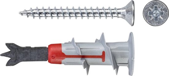 Fischer 25-delige Gipsplaatpluggen en schroevenset DUOBLADE S | bol.com