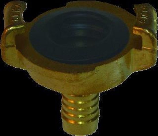 De Beer Geka slangkoppeling met tule 3/4 - 19 mm tule, messing | bol