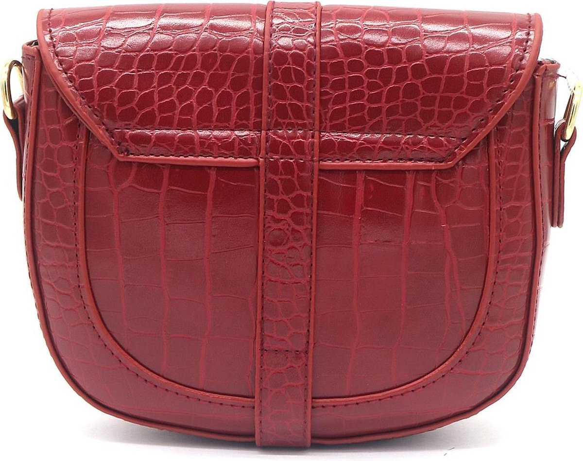 Tas Croco - Crossbody Bag / Schoudertas - Kunstleer Krokodil - 15x19x5 ...