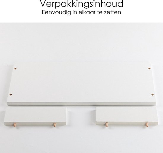 Monitorstandaard - 50cm x 20cm x 8cm - Wit | bol.com