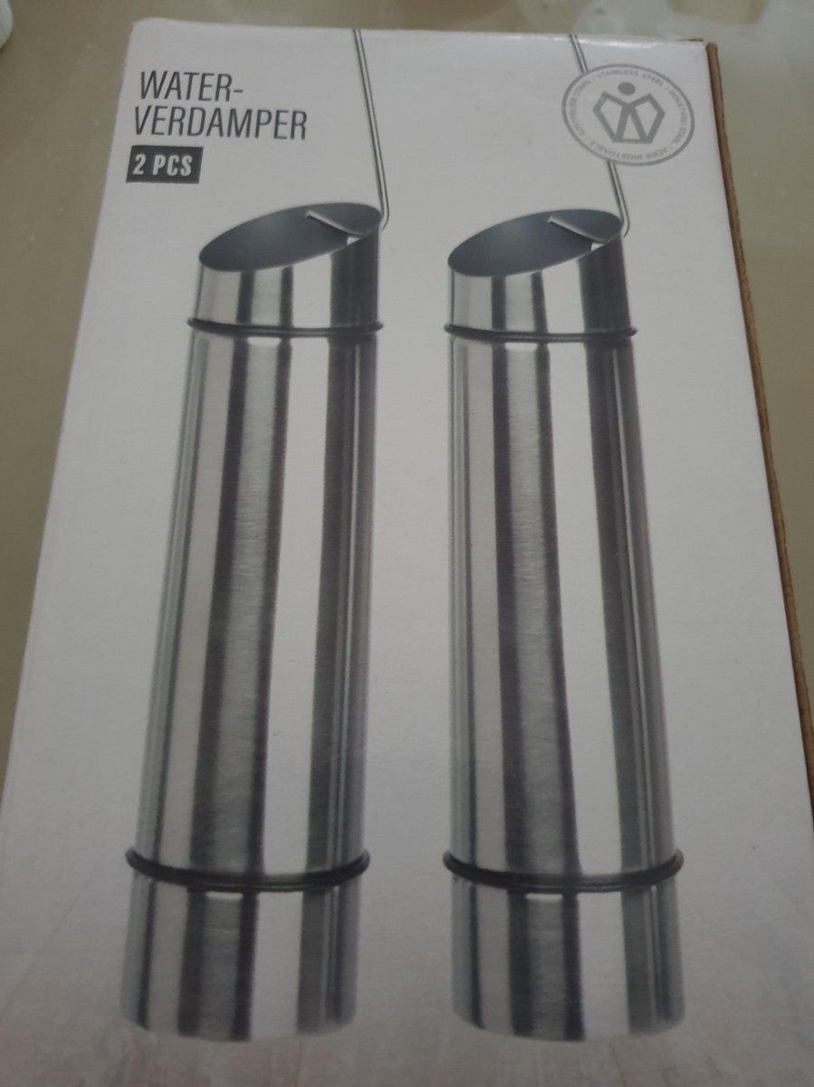 Waterverdamper -radiotor verdamper- 2 stuks- grijs-radiator-verwarming ...