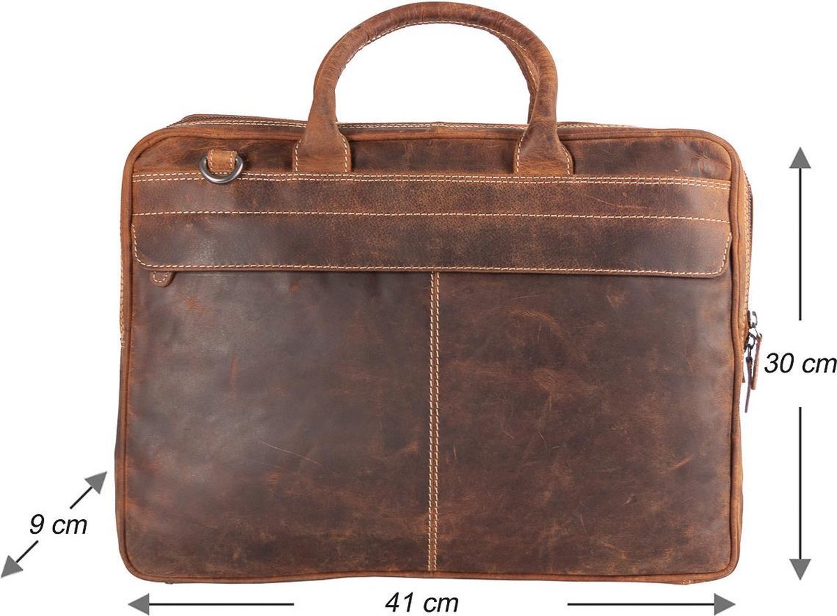 Laptop Tas Leer Lichtbruin 17 Inch – Laptoptas Dames Lichtbruin ...