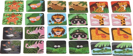 Kinderspellen 3 in 1 - Wilde dieren | bol.com