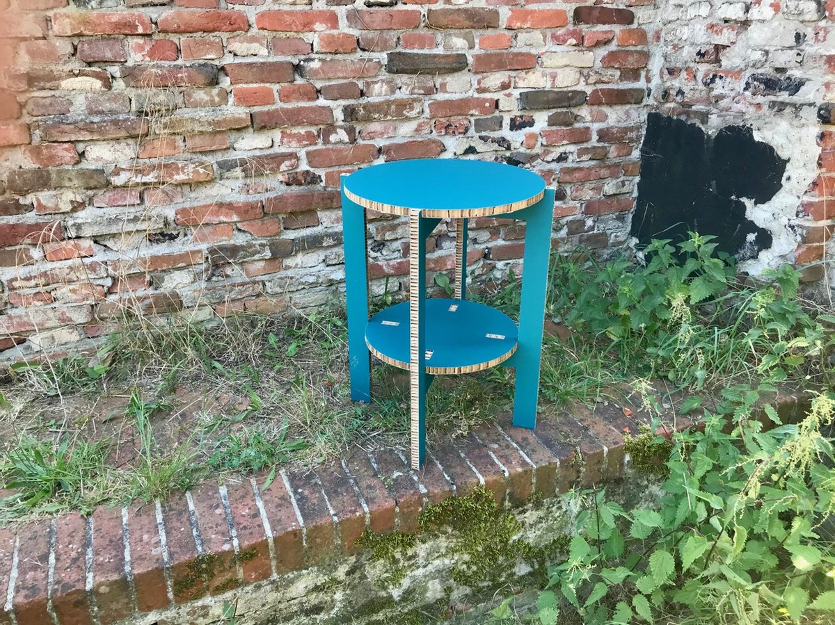 Bijzettafel Ann, kleur blauw, Bijzet tafeltje, Tafel Ann, design ...