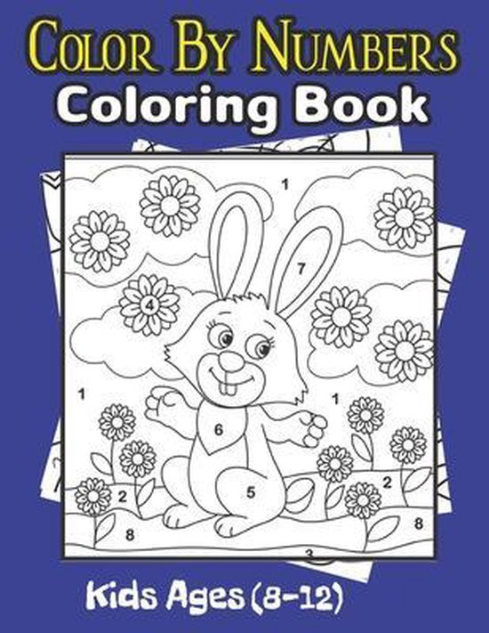 Color By Numbers Coloring Book Kids Ages (8-12): 50 Animals Including ...